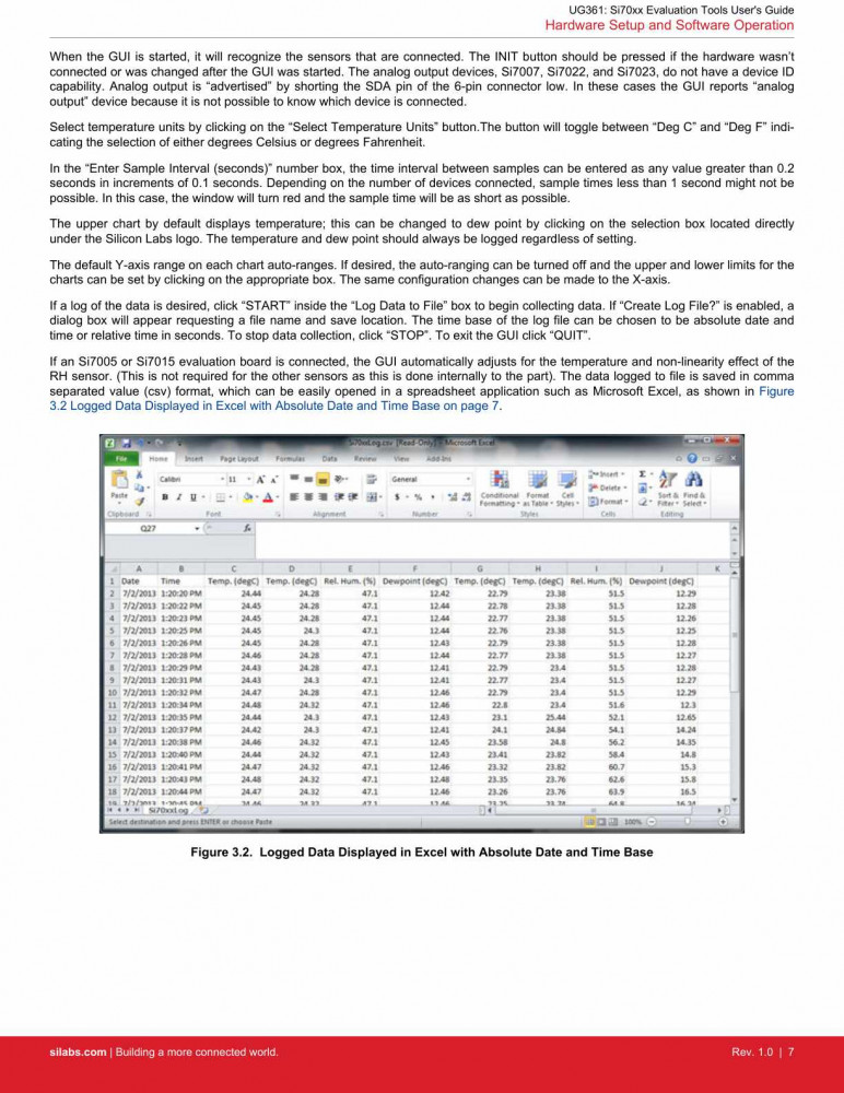 Si70xx evaluation tools guide page 7