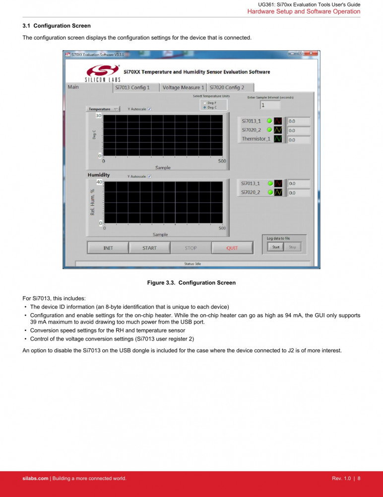 Si70xx evaluation tools guide page 8