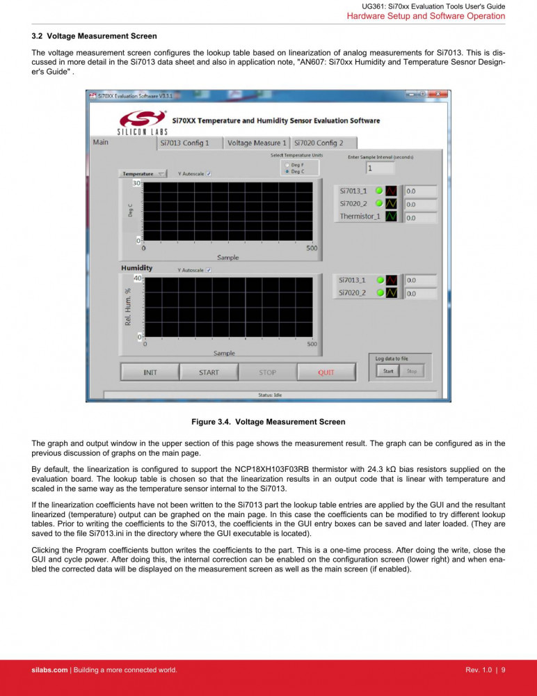 Si70xx evaluation tools guide page 9