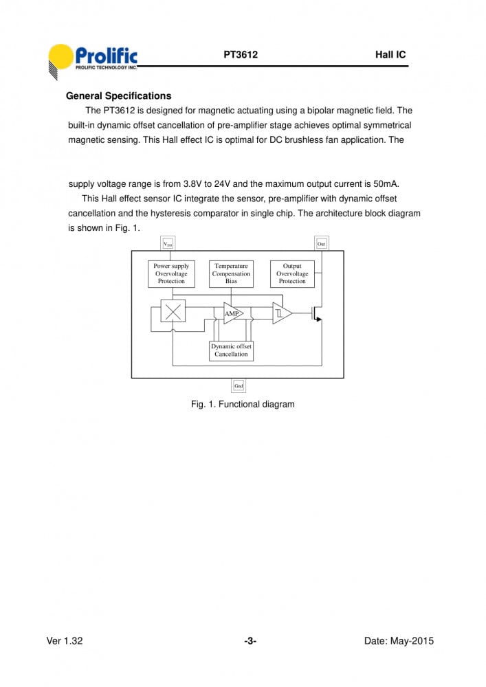 PT3612H1SAG8P1 datasheet page 3