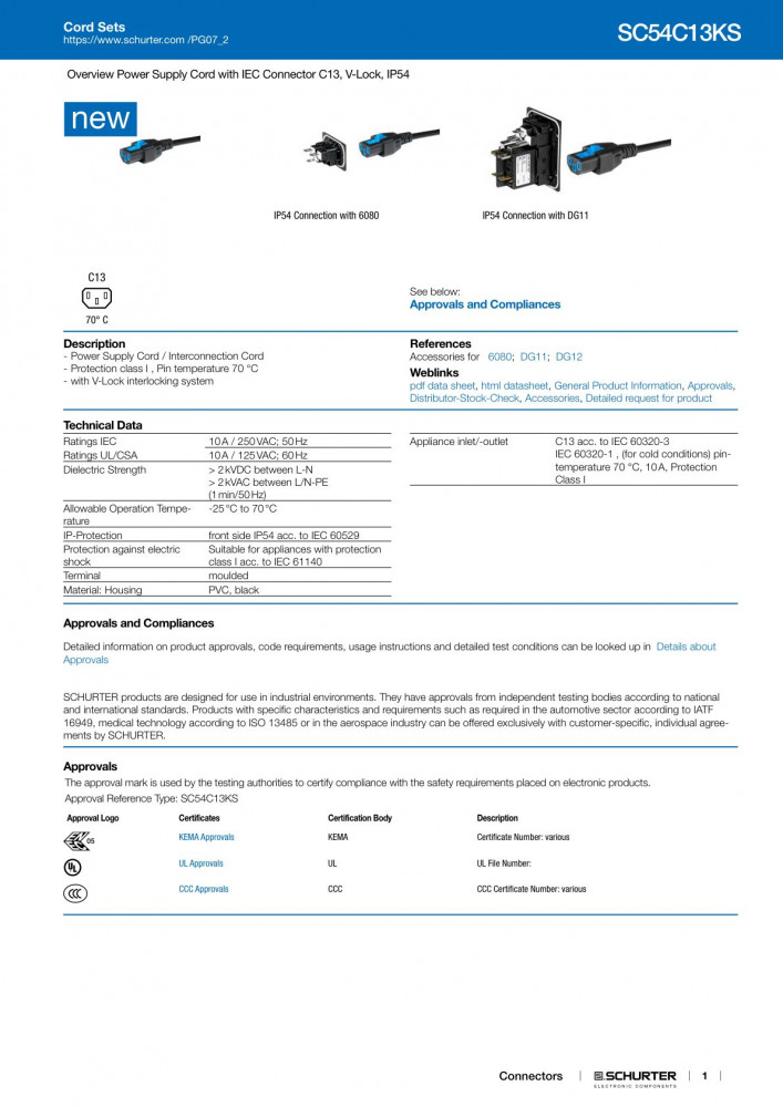 SCHURTER 3-133-809 technical document page 1