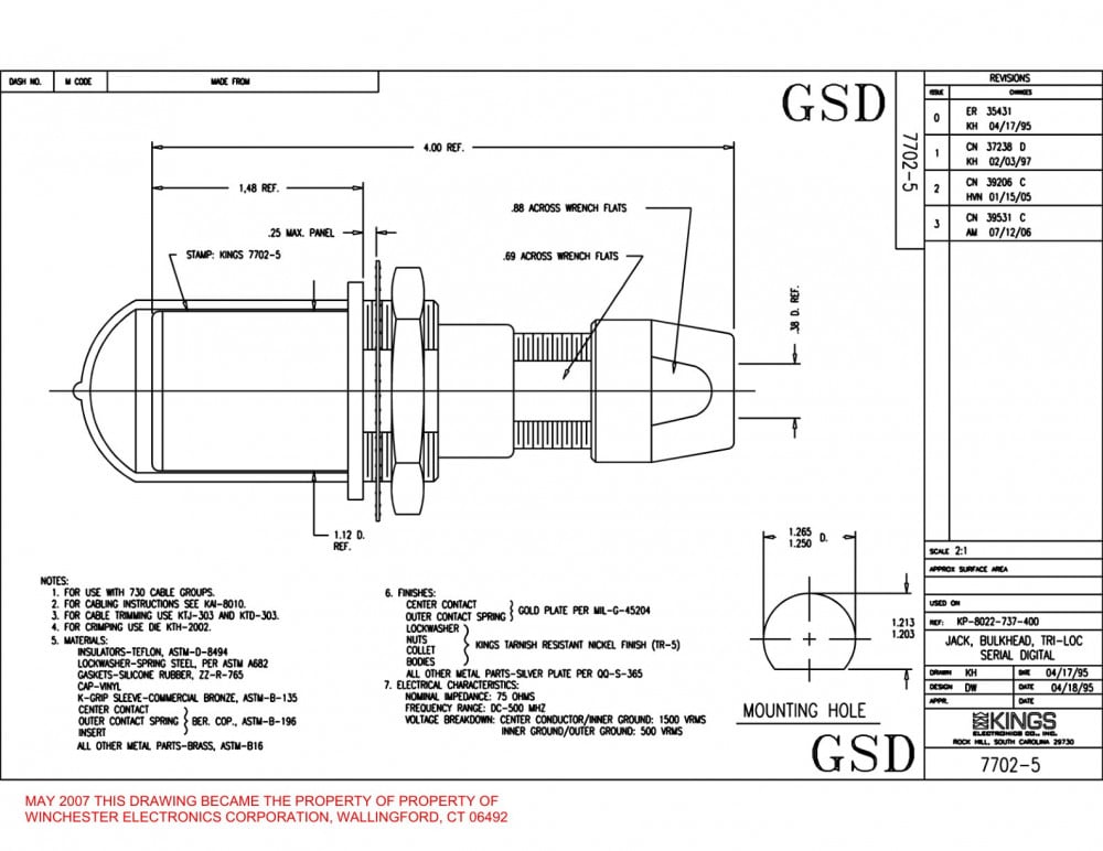 7702-5 GSD7702-5 engineering drawing