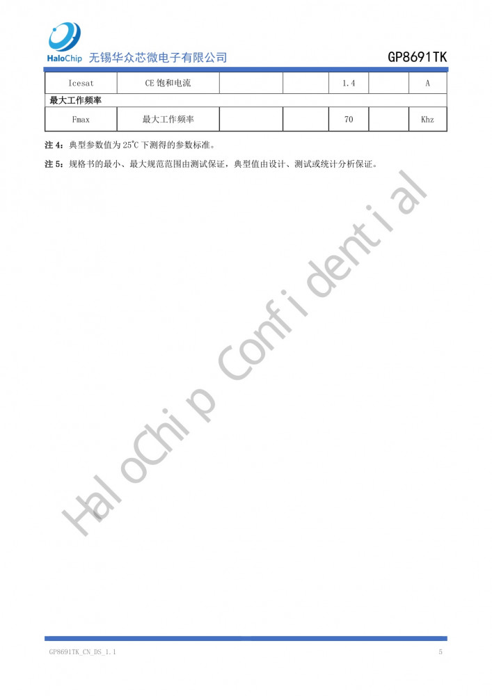 GP8691TK datasheet page 5