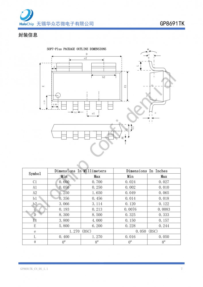 GP8691TK datasheet page 7