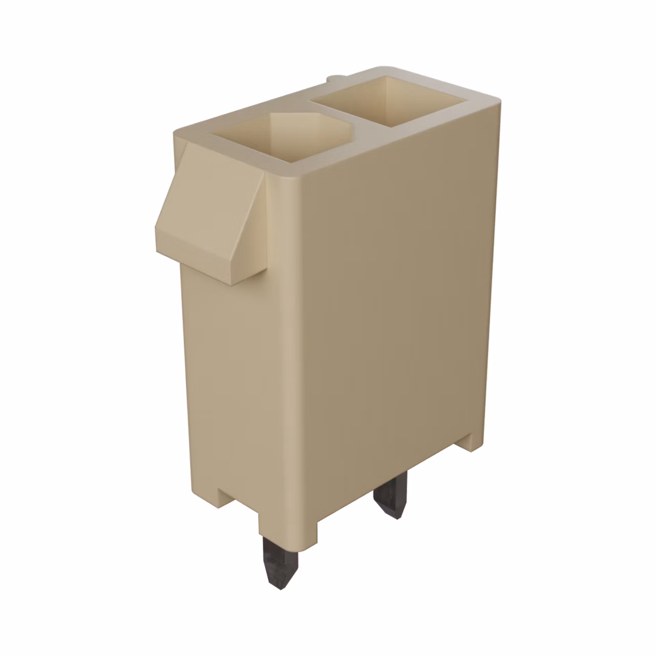 Mini-Fit HCS Header, 4.20mm Pitch, Dual Row, Vertical, without Snap-in Plastic Peg PCB Lock, 2 Circuits, Nylon 6/6 94V-0, Matte Tin (Sn) Plating, without Drain Holes for sale