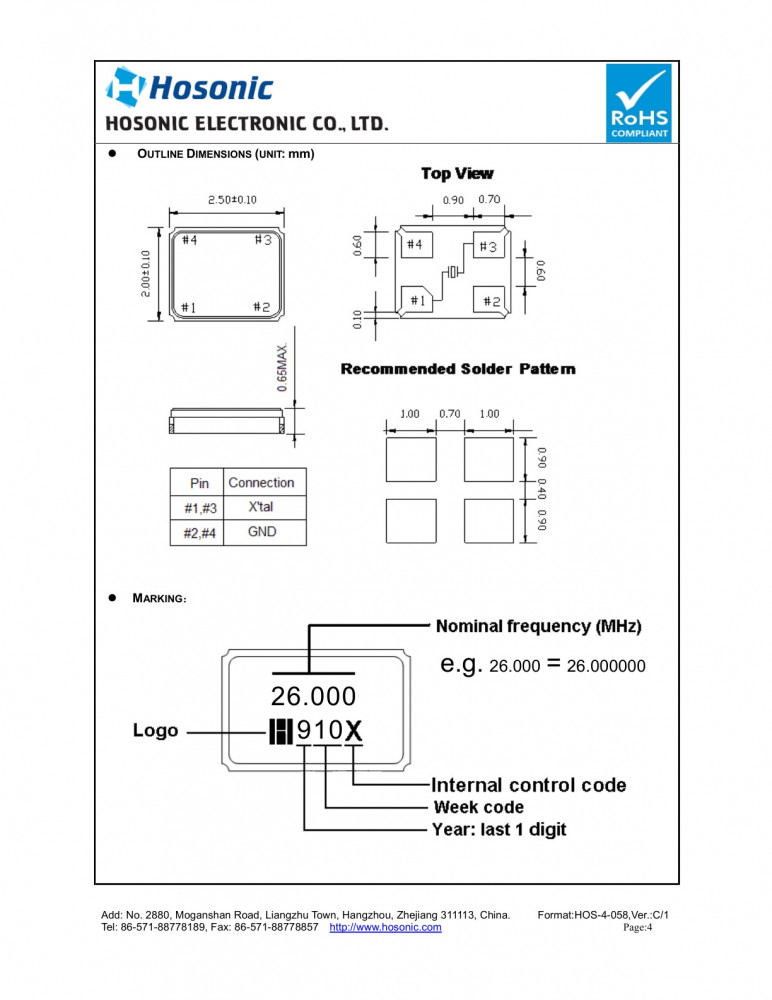 E2SB26E000104E datasheet page 4