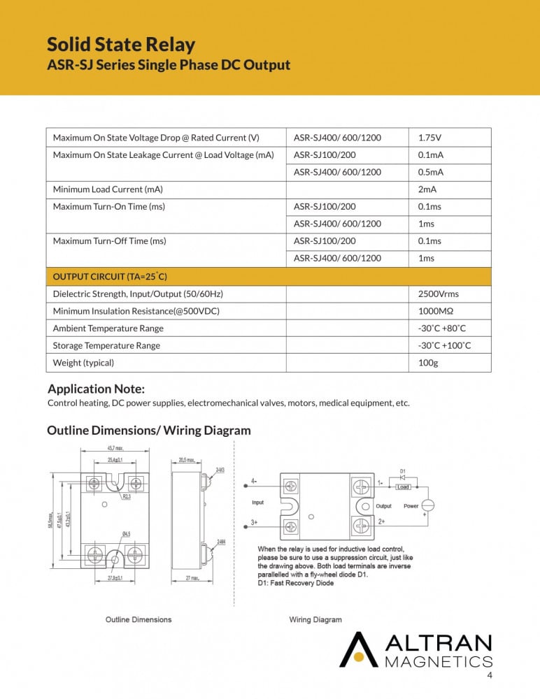 ASR-SJ Series datasheet page 4