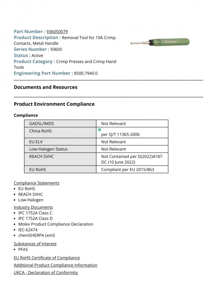 936050079 technical document page 1