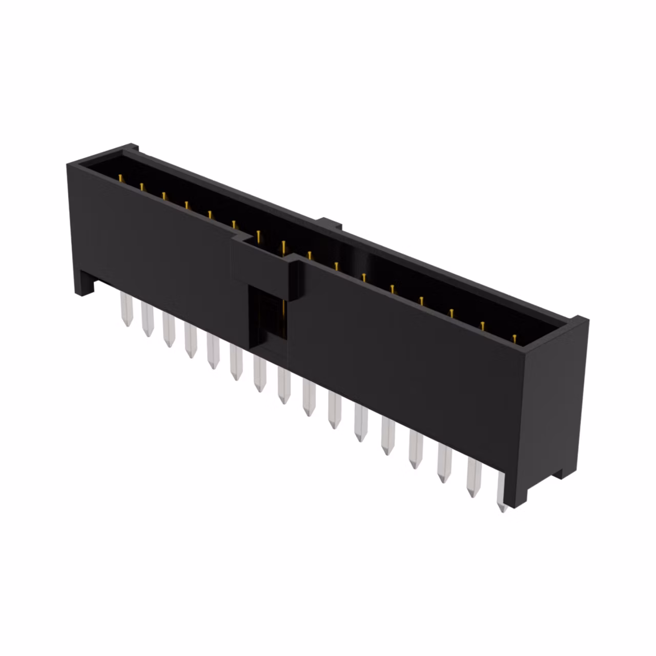 C-Grid III PCB Header, 2.54mm Pitch, Through Hole, Single Row, Vertical, Shrouded, 16 Circuits, 0.05µm Gold (Au) Flash Plating for sale