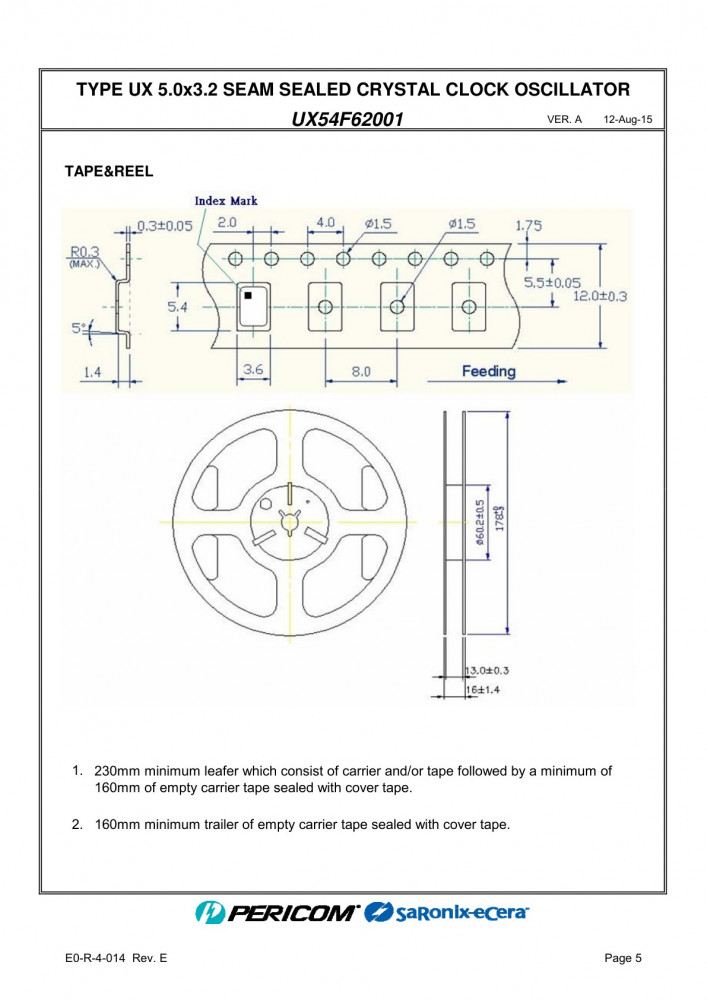 UX54F62001 specification page 7