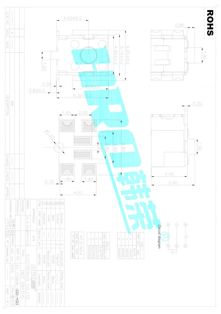 K2-1109HW-A4SW-01 technical document page