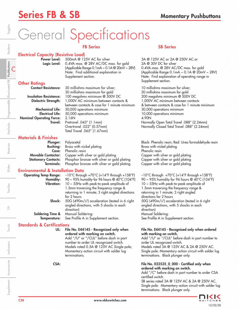 FB Series documentation page 1