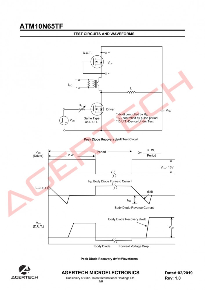 ATM10N65TF datasheet page 3