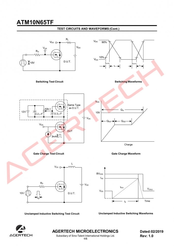 ATM10N65TF datasheet page 4