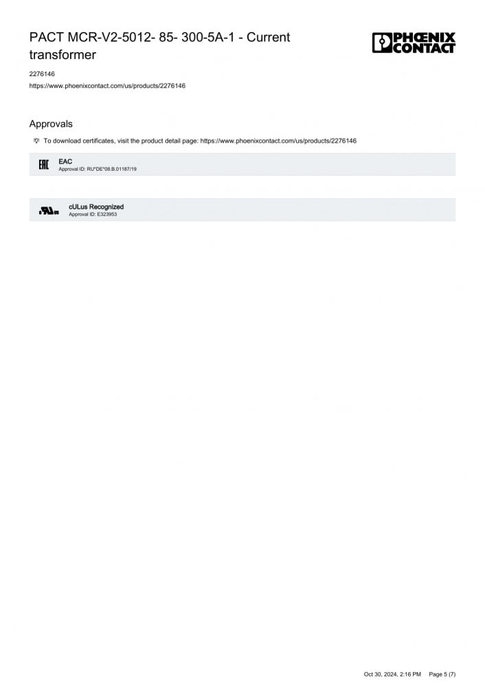 Phoenix Contact 2276146 product document page 5
