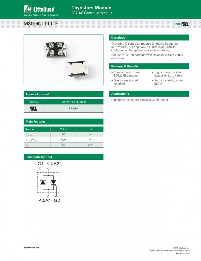 MS0690J-DL1TE datasheet page 1