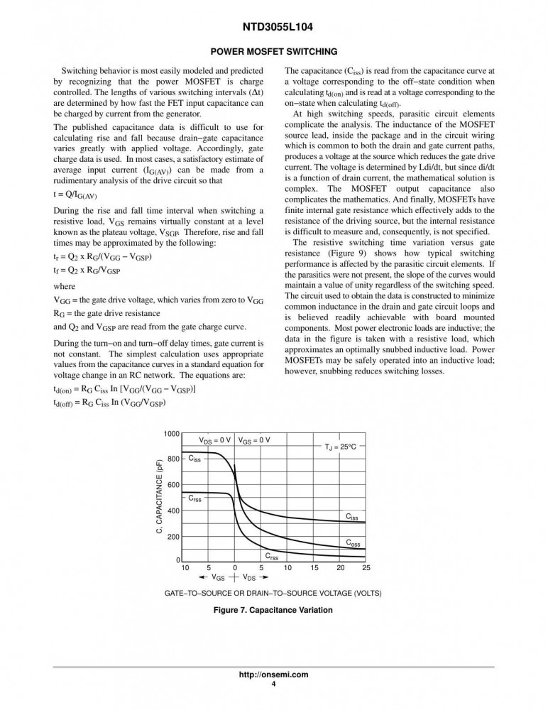NTD3055L104T4G datasheet page 4