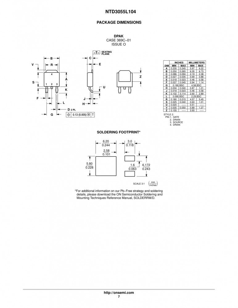NTD3055L104T4G datasheet page 7