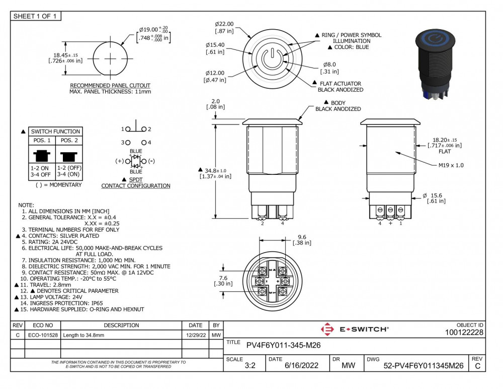 PV4F6Y011-345-M26 official drawing preview