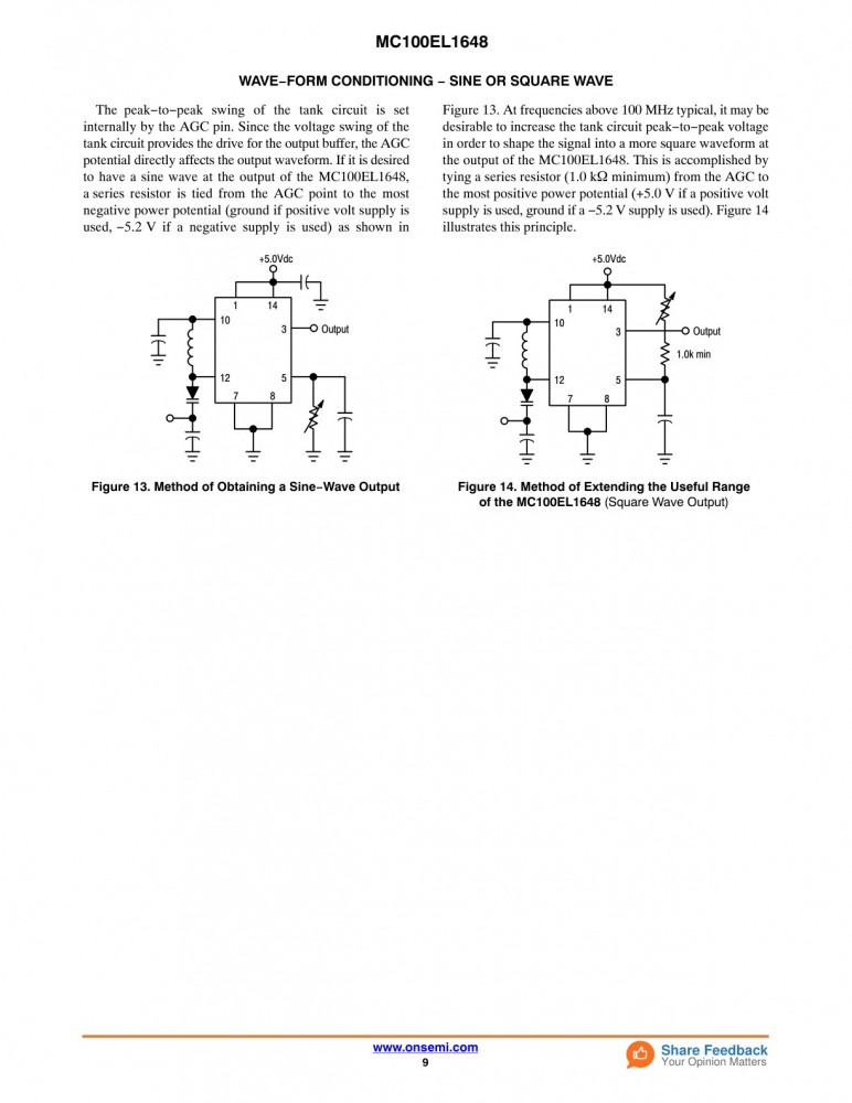 MC100EL1648 datasheet page 9