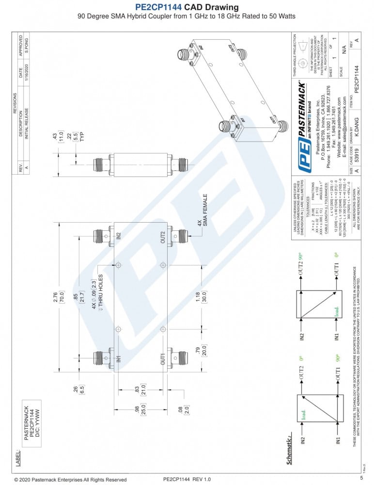 PE2CP1144 technical document page 5