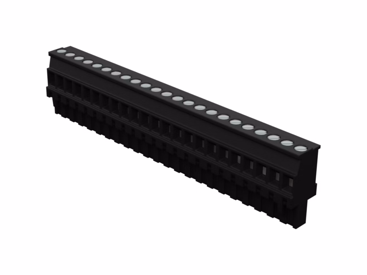 5.08mm Pitch Eurostyle Vertical Plug, with Standard Imprinting, Front Wire Entry, Black, 23 Circuits for sale