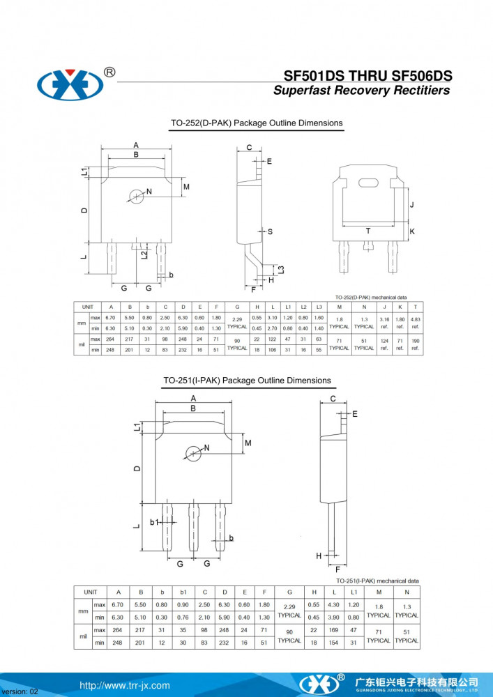JUXING SF502DS datasheet page 3