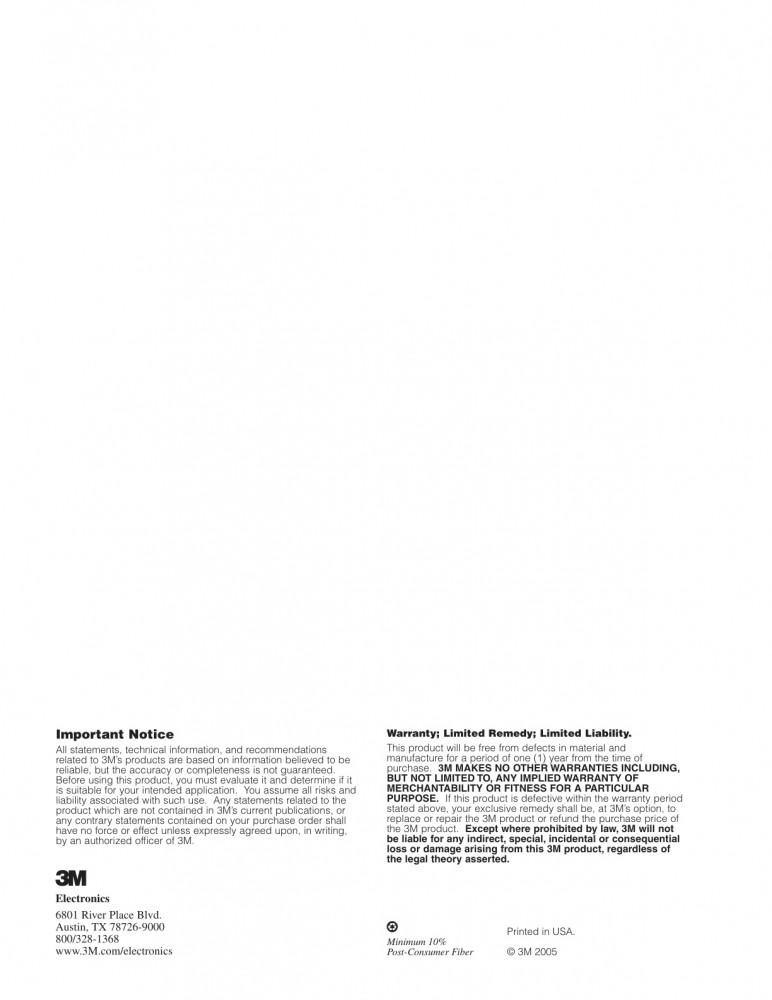 3M 14526-EZ5B-100-02C technical document sheet 4
