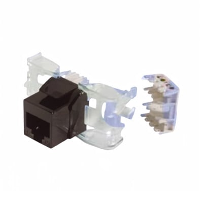 L-com ECFRJTLC6-BLK Keystone Insert