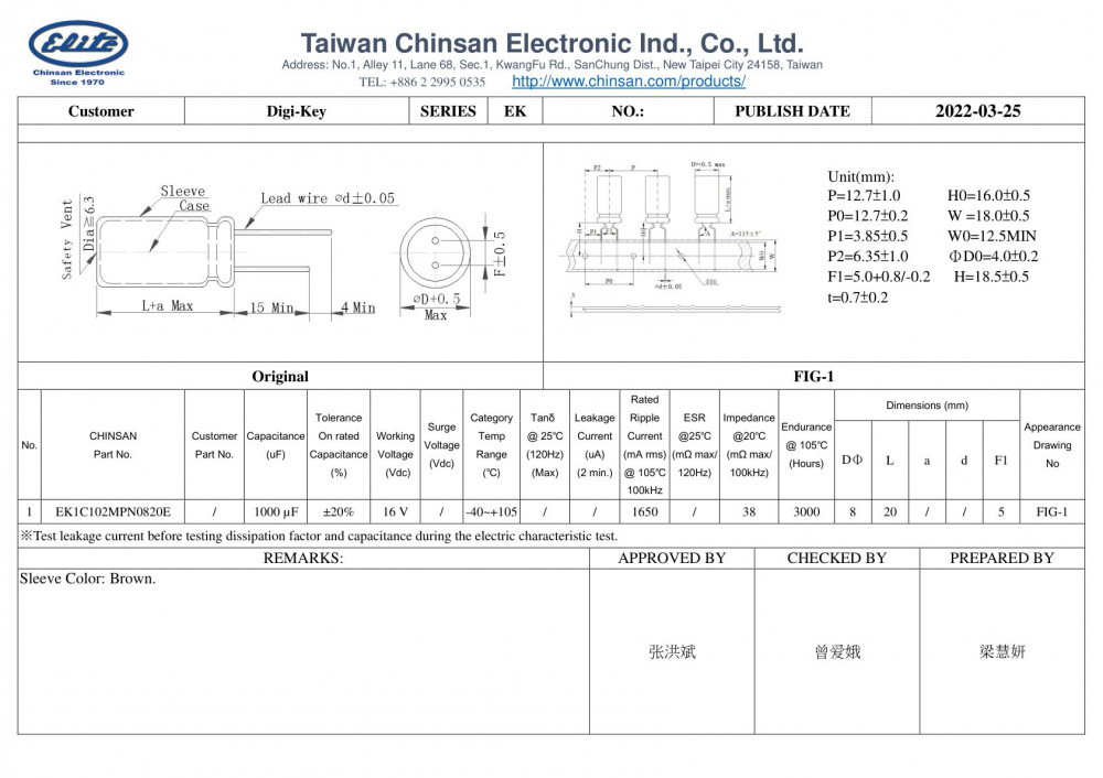 Chinsan EK series document page 7