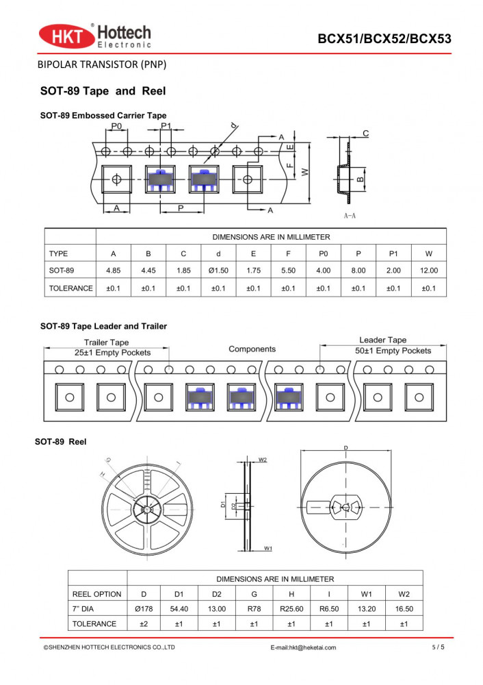 BCX53 AH HD datasheet page 5