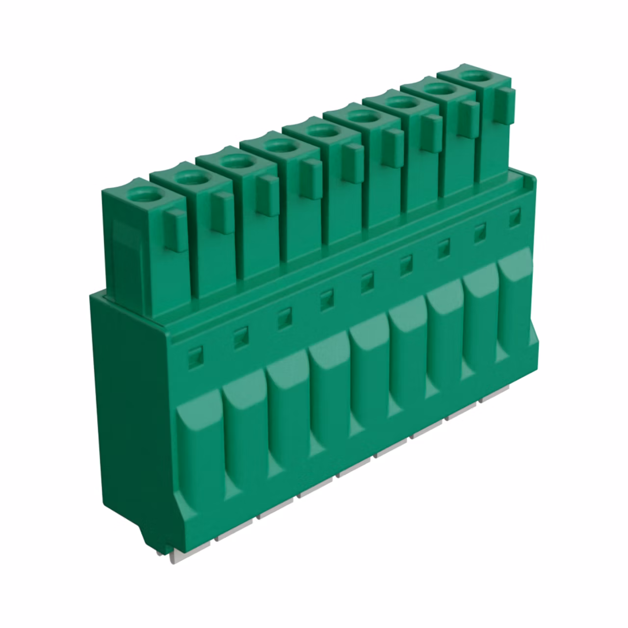 3.81mm Pitch Eurostyle Horizontal Plug, Spring Type, Single Row, 9 Circuits for sale