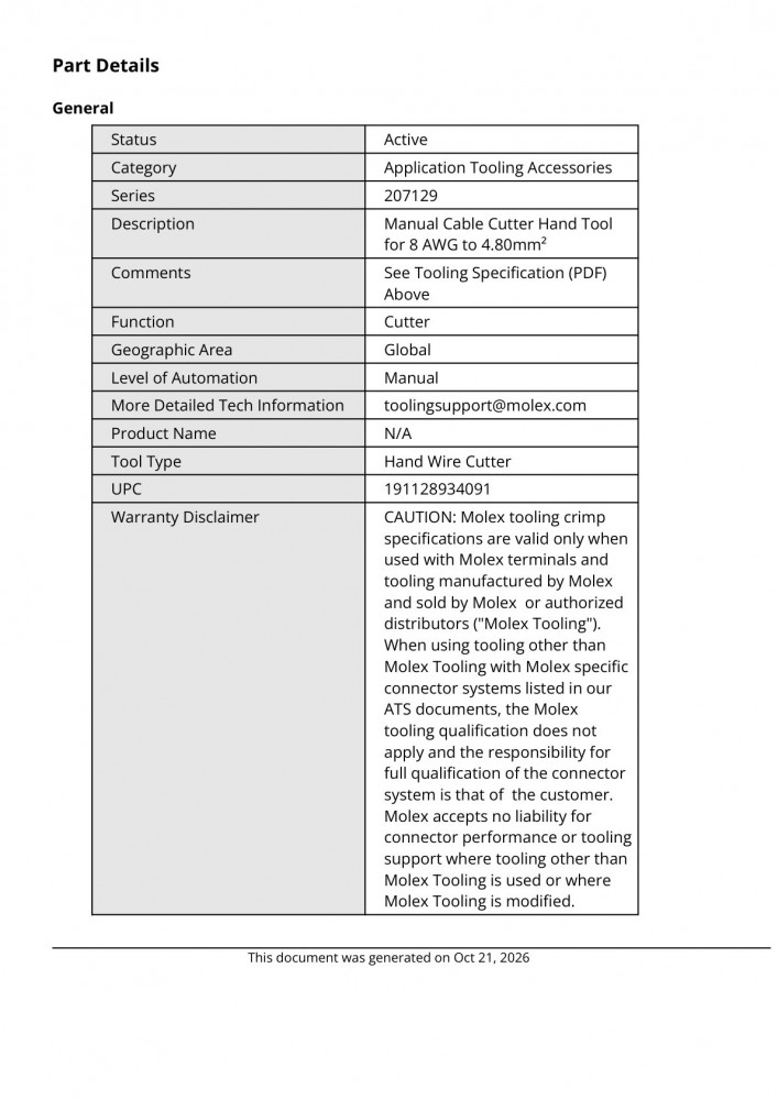 MOLEX 638171500 tooling document image, page 2