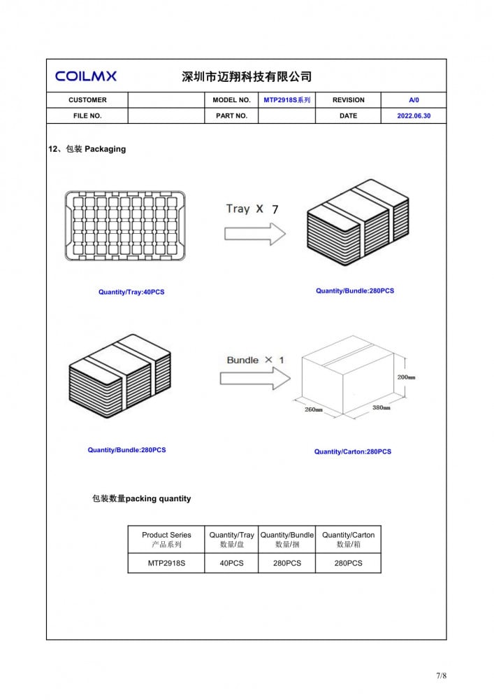 MTP2918S reflow profile