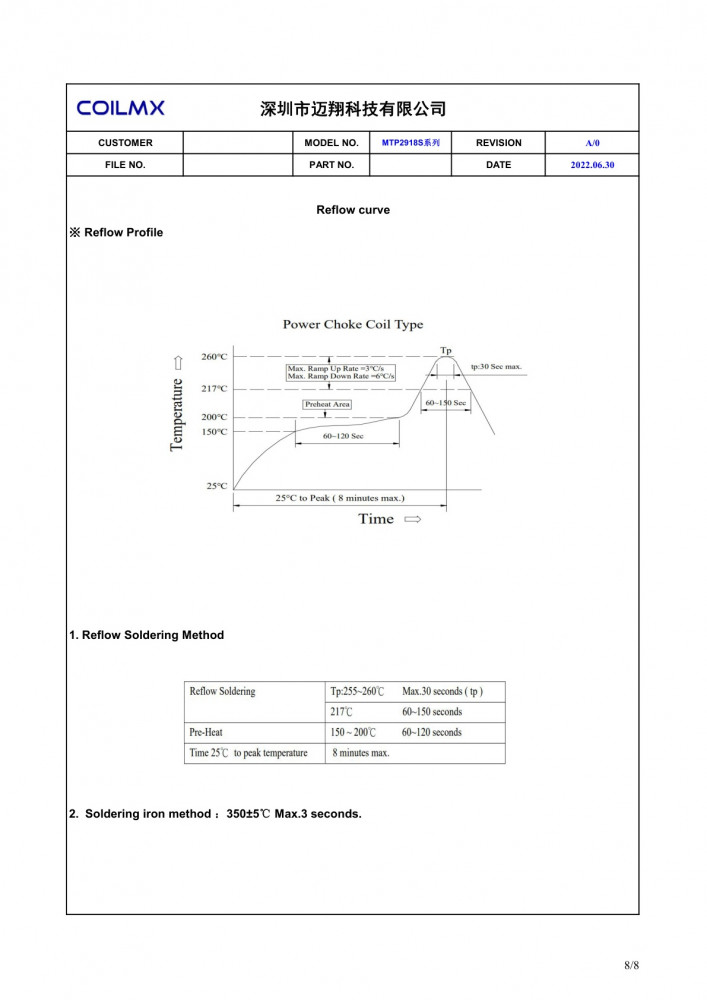 MTP2918S technical drawing