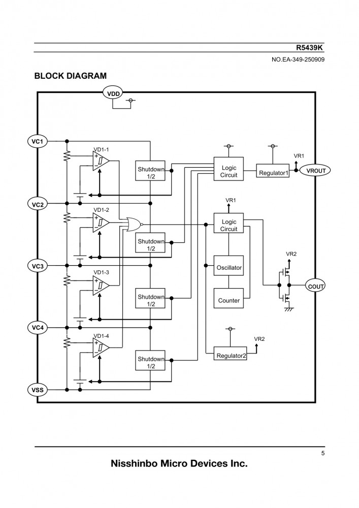 R5439K datasheet preview, page 5