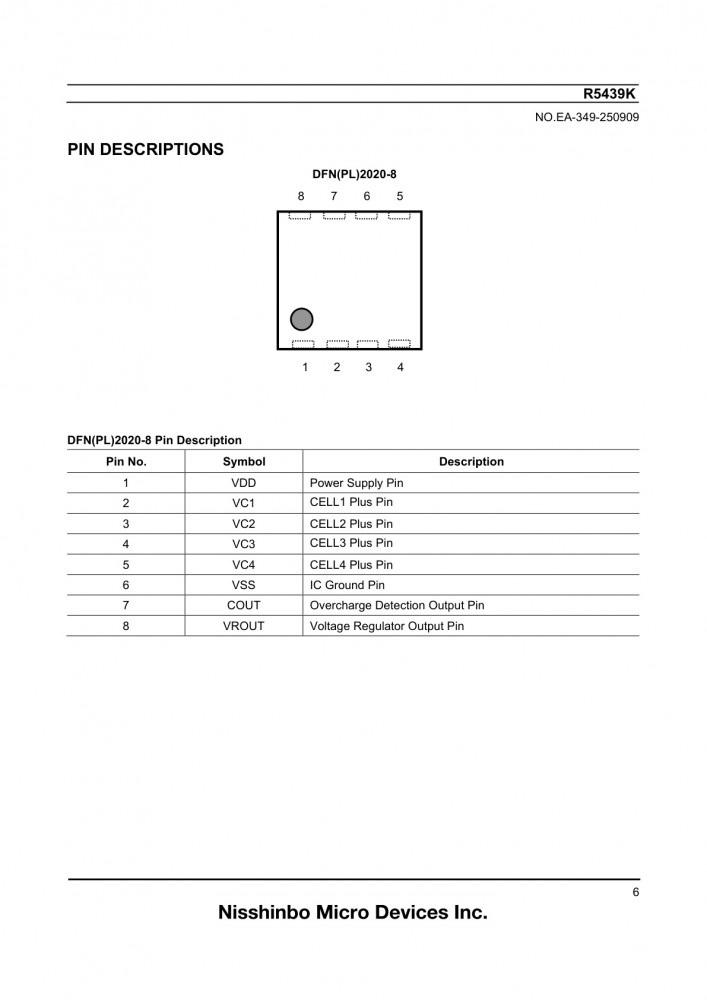 R5439K datasheet preview, page 6
