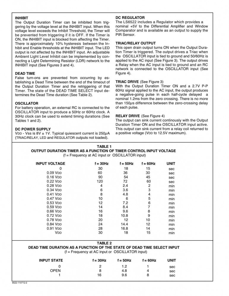 LS6522 datasheet figure 2