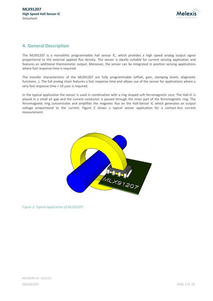 MLX91207 datasheet page 2