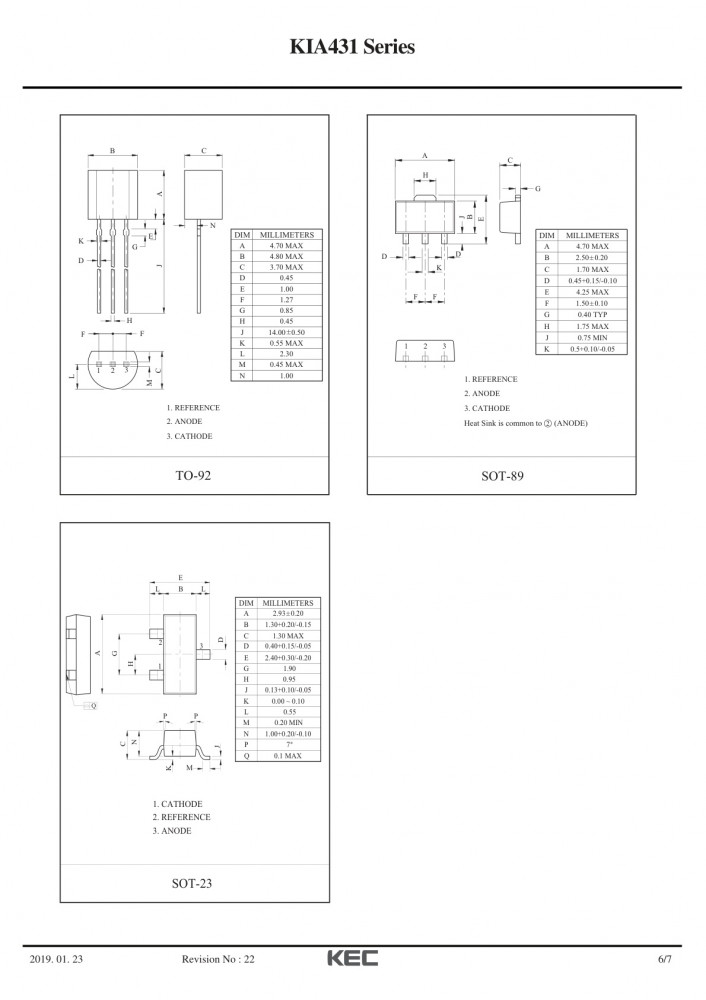 KIA431 series datasheet page 6