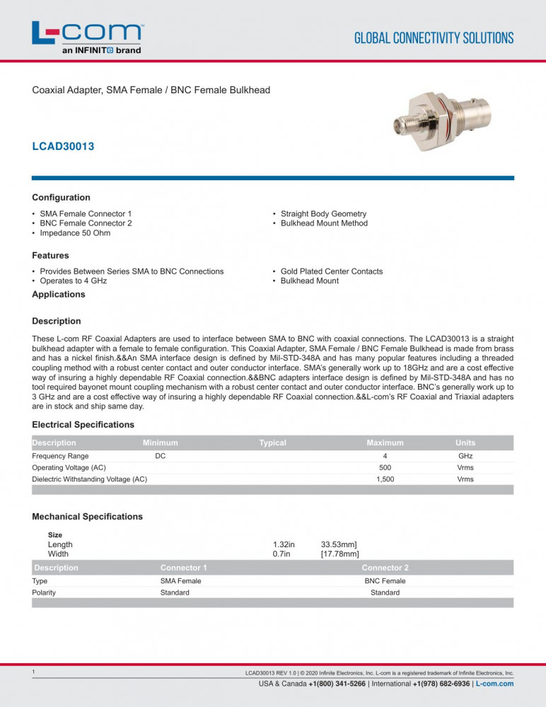 LCAD30013 technical document page 1