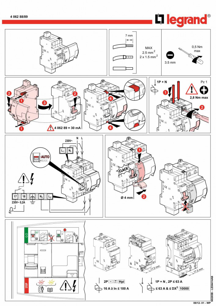 Legrand 406289 documentation page 1