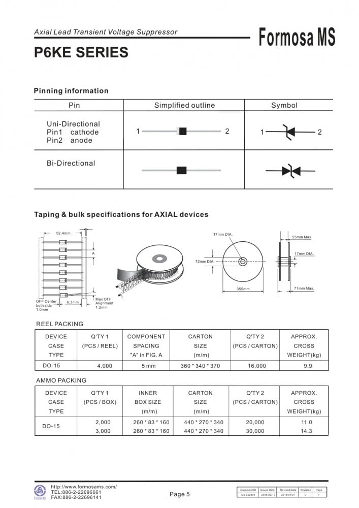 P6KE series datasheet page 5