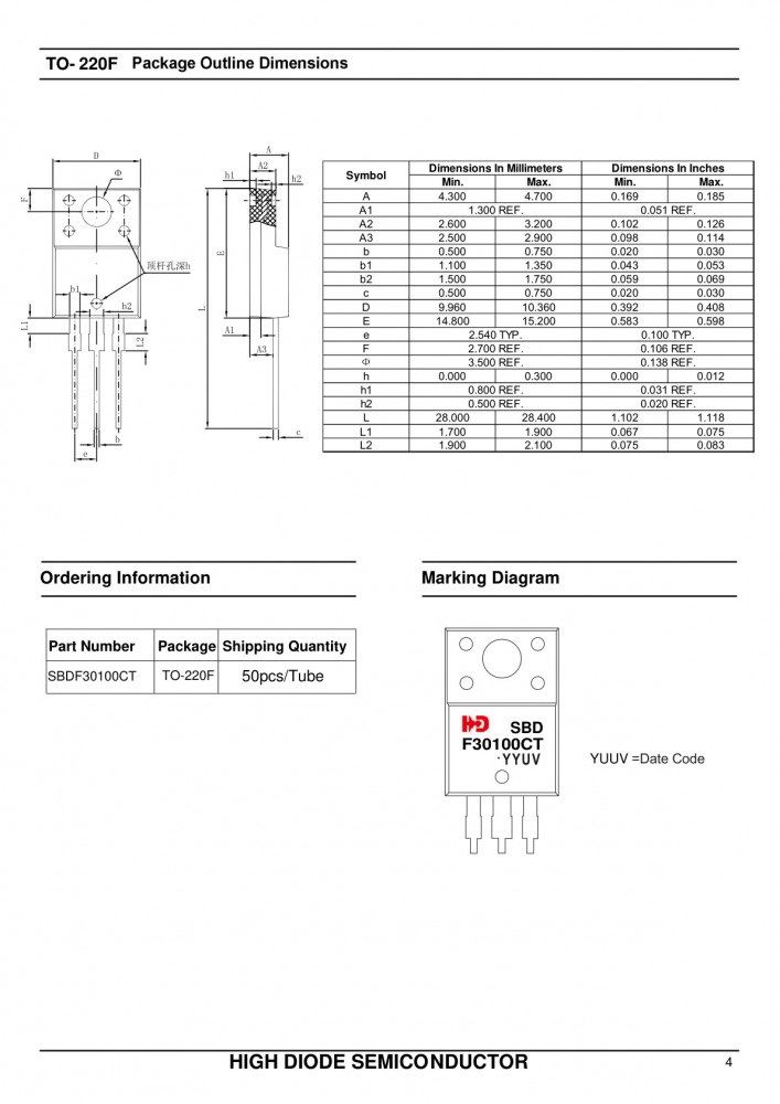 SBD30100CT datasheet page 4
