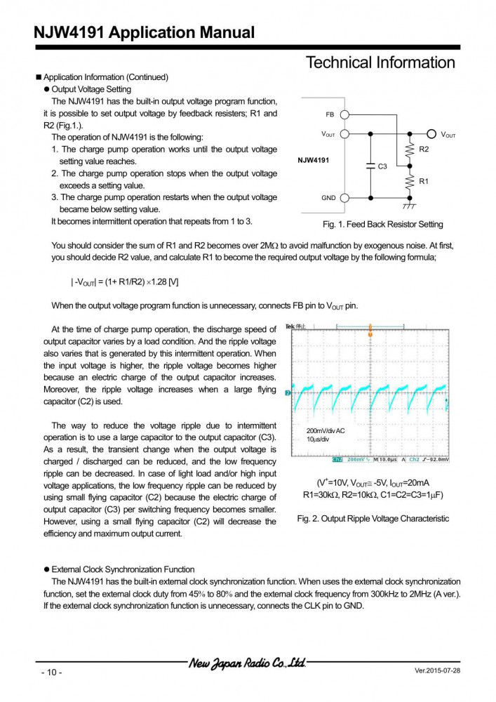 NJW4191 technical document page 10