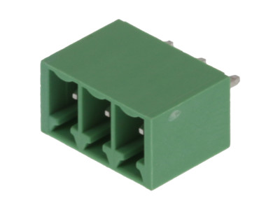 3.81mm Pitch Eurostyle Vertical PCB Header, Green Housing, 14 Circuits