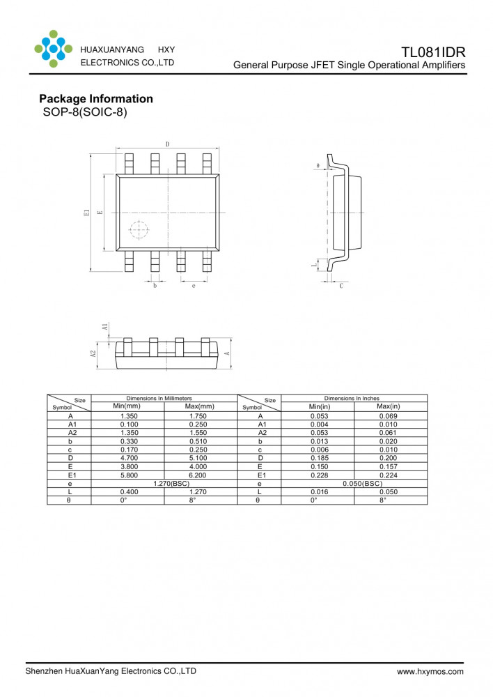 TL081IDR-HXY datasheet page 4