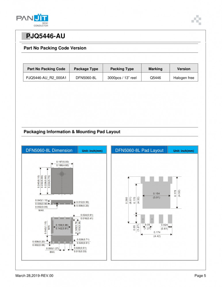 PJQ5446-AU datasheet page 5