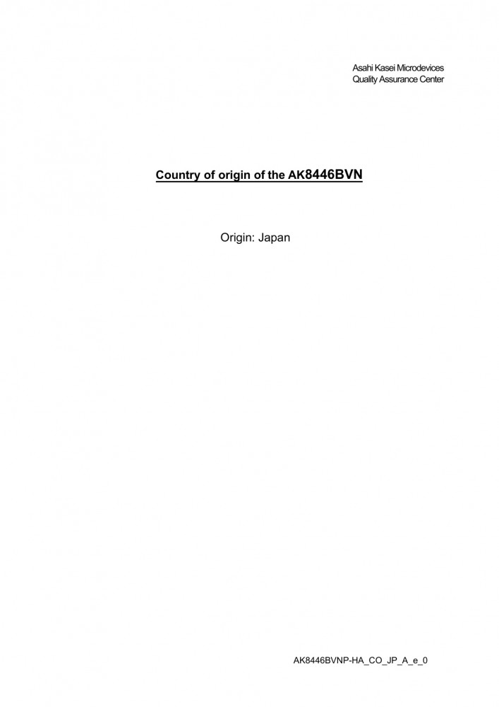 AK8446BVN quality document page 6