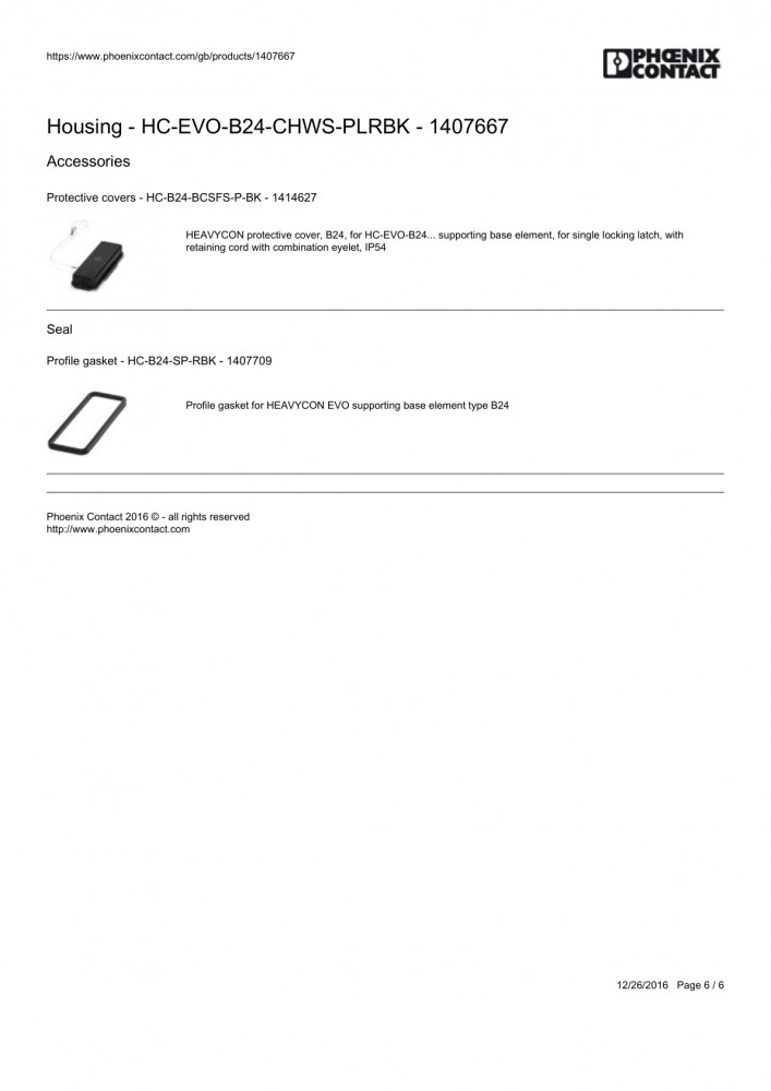 Phoenix Contact 1407667 classifications and approvals page 6